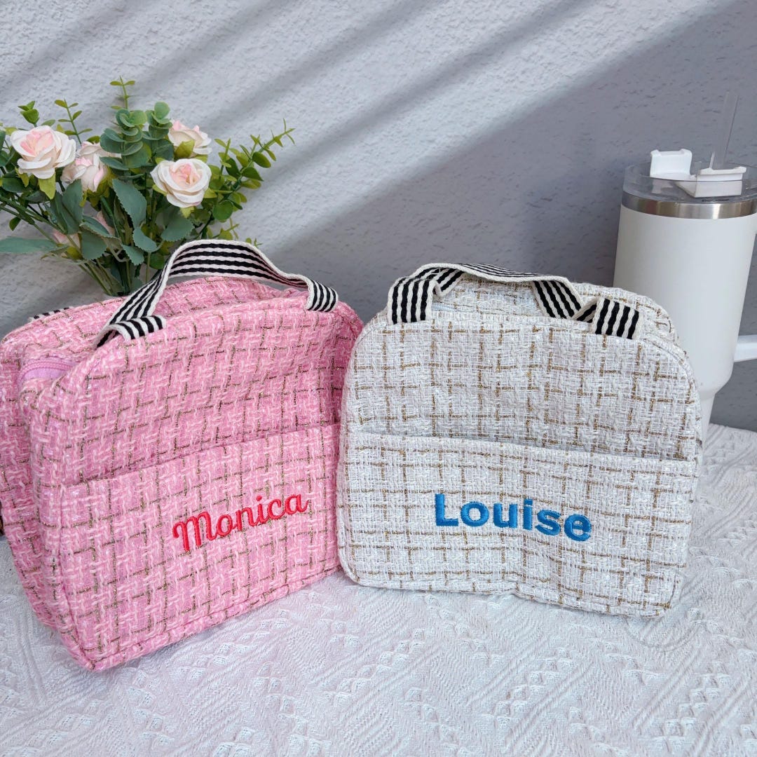 Personalized Lunch Bag With Name, Embroidered Name School Lunch Bag for ...