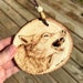 Wood Burned Howling Wolf Portrait. Small Hanging Pyrography Art. - Etsy
