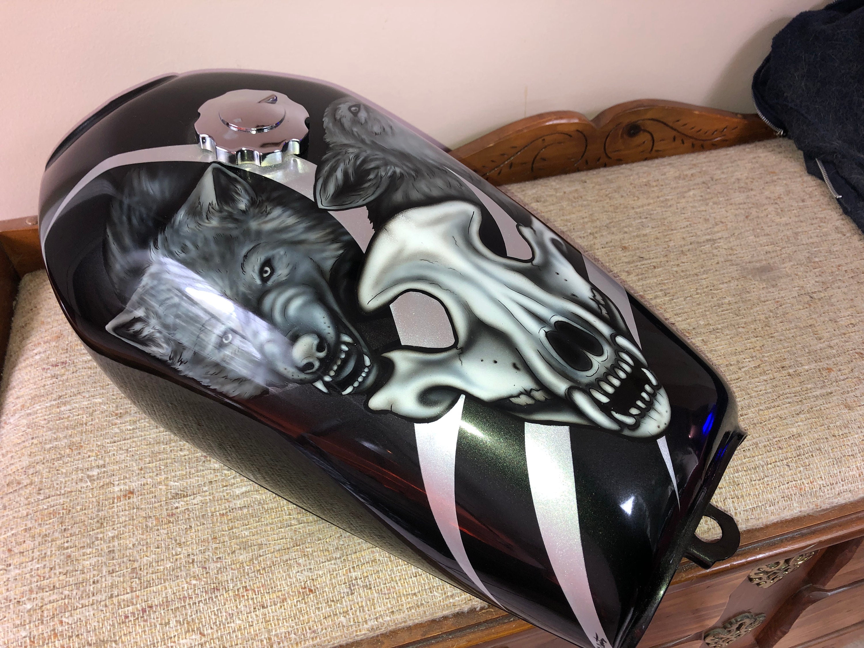 Custom Painted Honda Motorcycle Gas Tank - Etsy