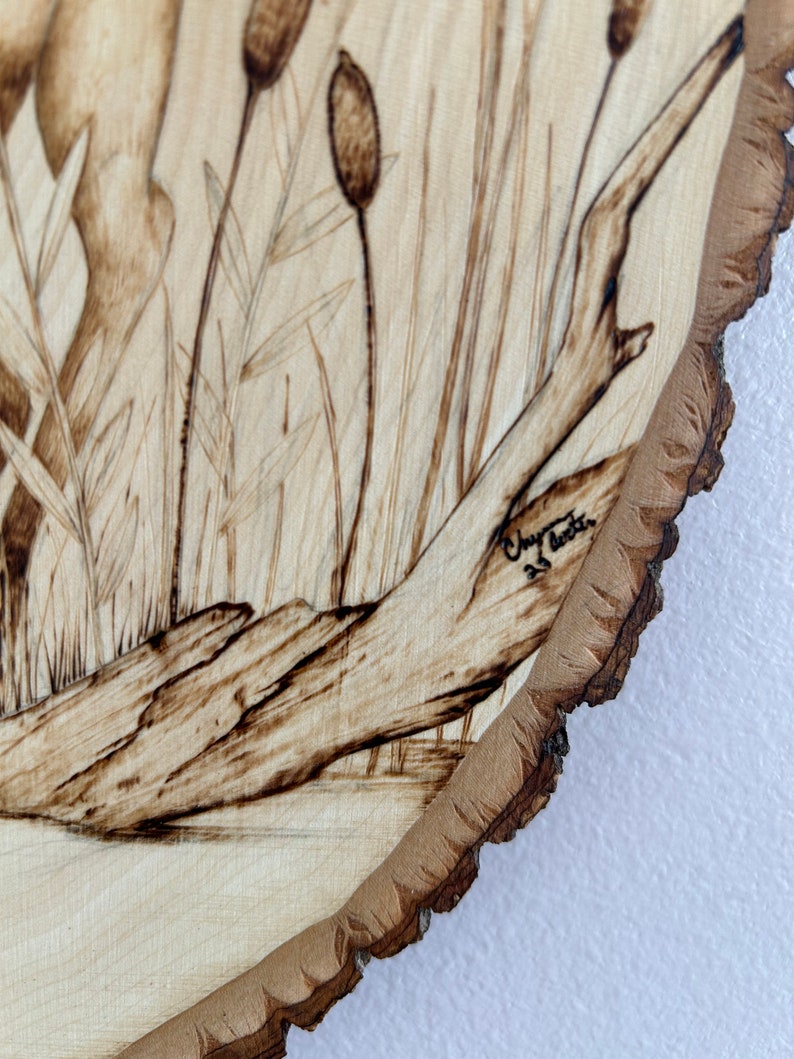 Wood Burned Moose and Wood Duck Pair. Wall Hanging Artwork. Moose and ...