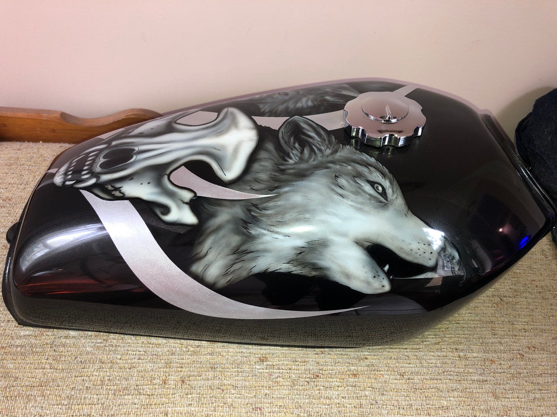 Custom Painted Honda Motorcycle Gas Tank - Etsy
