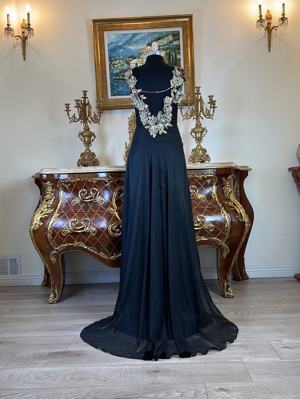 Women’s Formal 3D Embroidery Evening Gown Beaded Prom Dress - Etsy