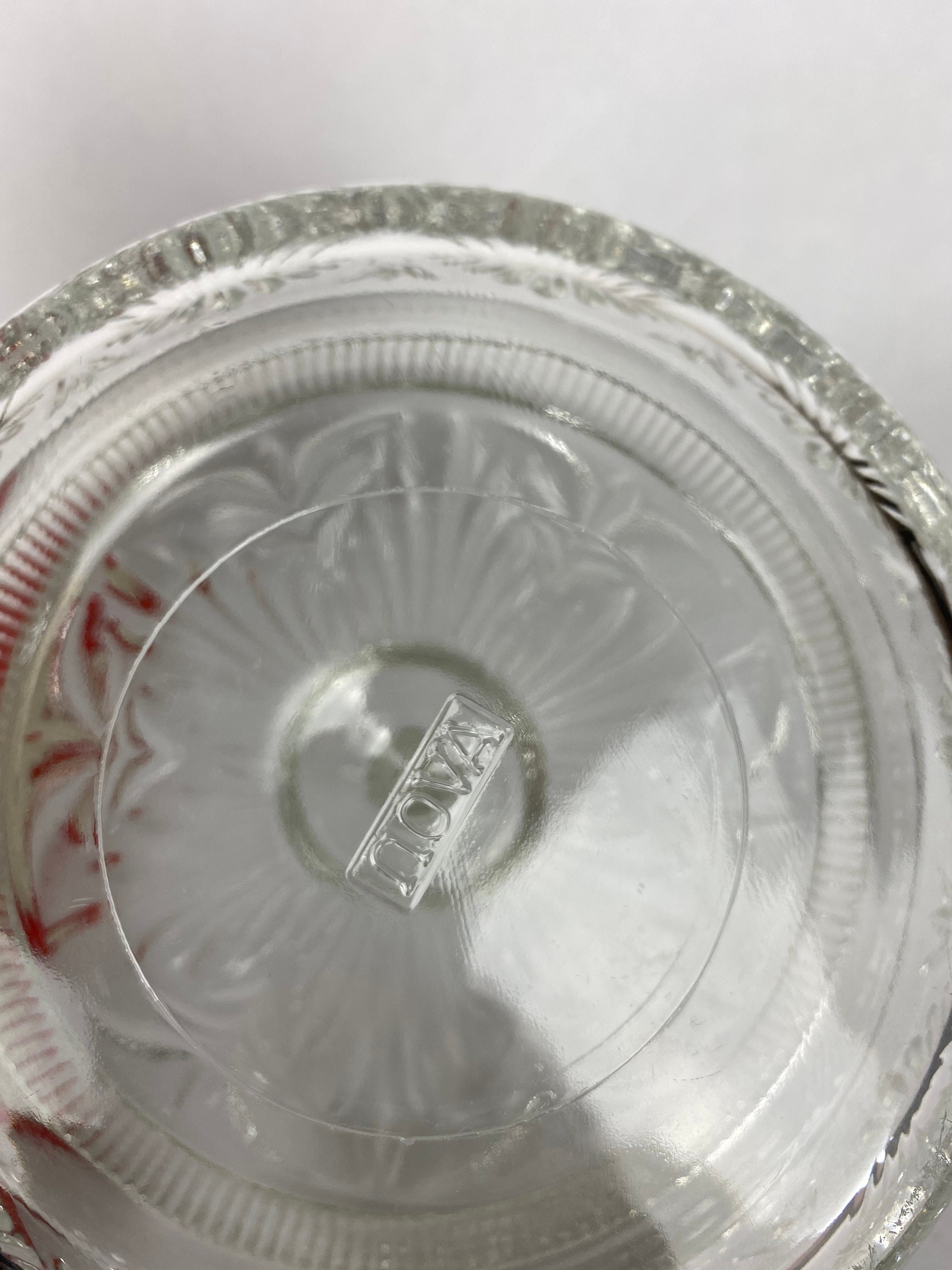 Vintage Avon Glass Lidded Powder Box Candy Jar Trinket Dish - Etsy