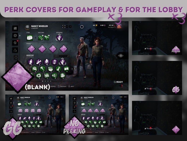 DBD Anti Stream-snipe Perk Covers OBS Twitch for Streamers - Overlay ...