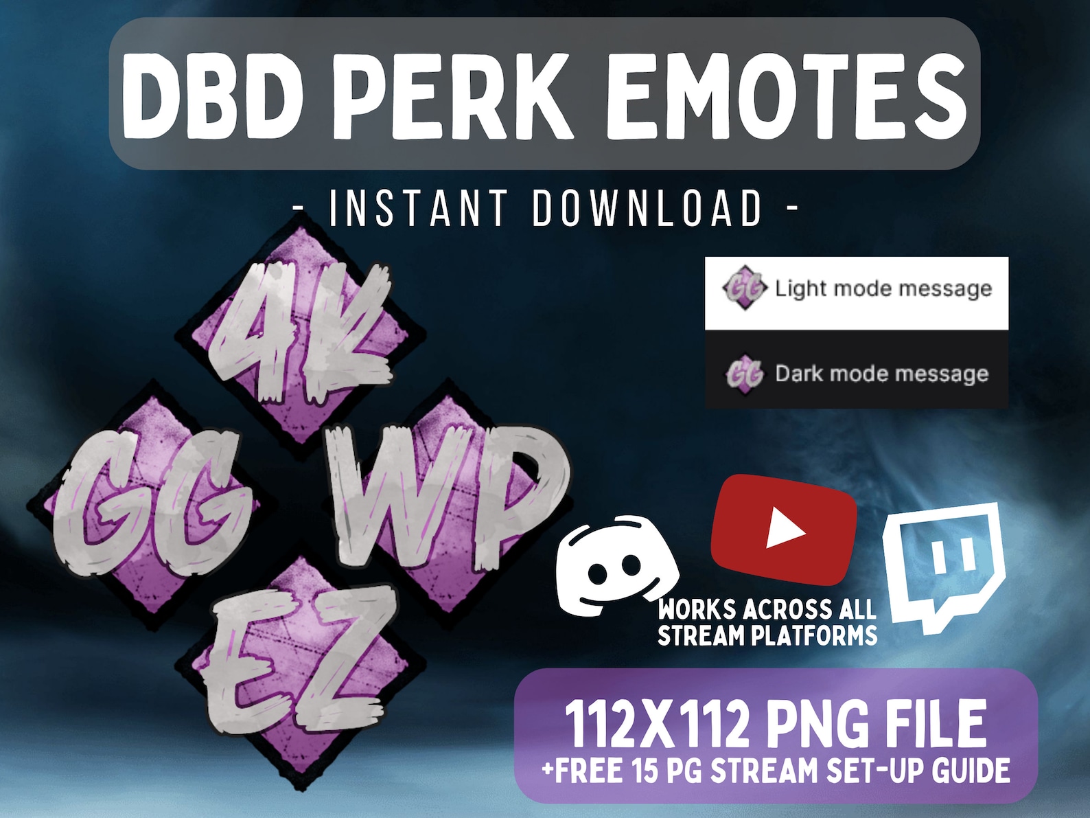 DBD Emotes GG WP 4K Ez Twitch Emote for Streamers Overlay - Etsy Australia