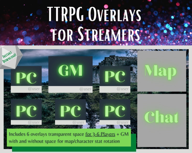 120 Forest Overlays for TTRPG Streamers - 120 Overlay Bundle - D&D ...