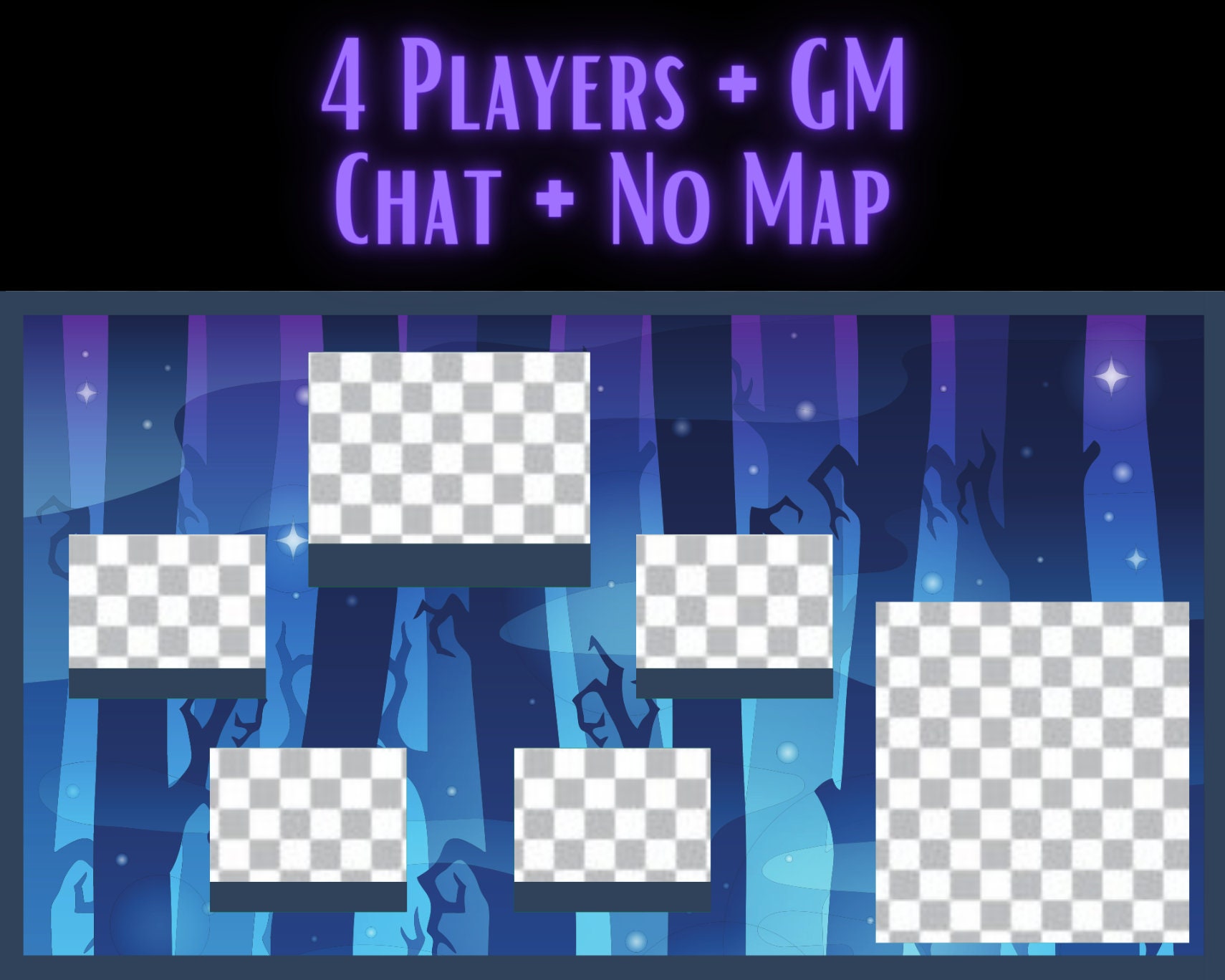 TTRPG Overlays for Streamers Magic Forest Dungeons and | Etsy