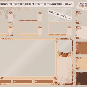 Animated Autumncore Overlay Set for Twitch Streamers Fall Themed Streamer Overlay Package Witchy ...