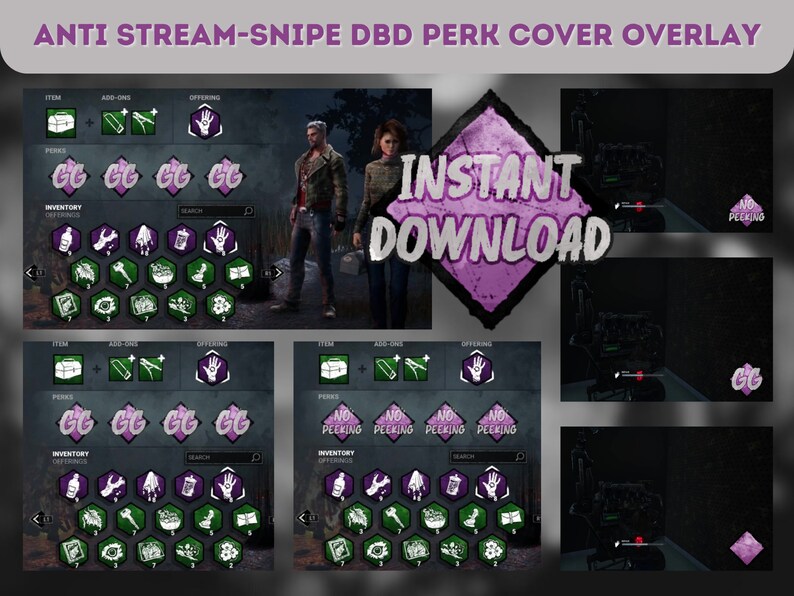 DBD Anti Stream-Snipe Perk Covers OBS Twitch für Streamer Overlay Dead ...
