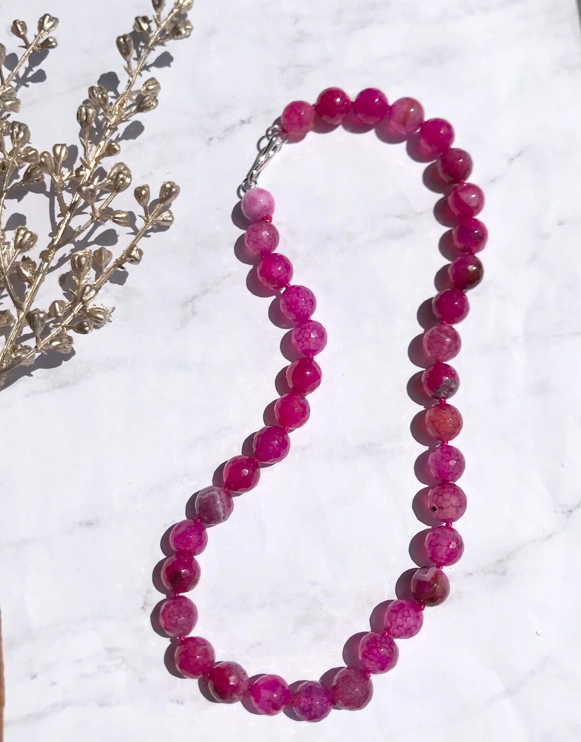 The Collection M Astrid pink Meloni Beaded - Etsy