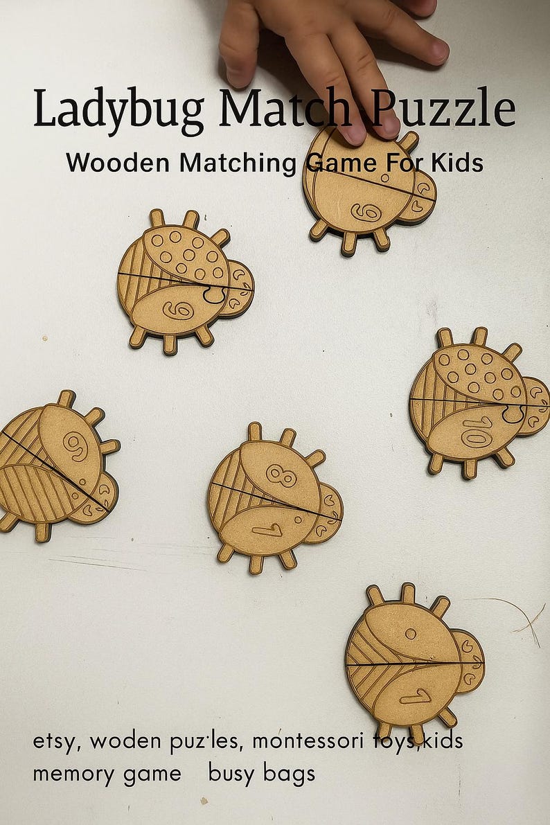 Ladybug Counting Activity | DIY Preschool Math Set | Printable Numbers ...