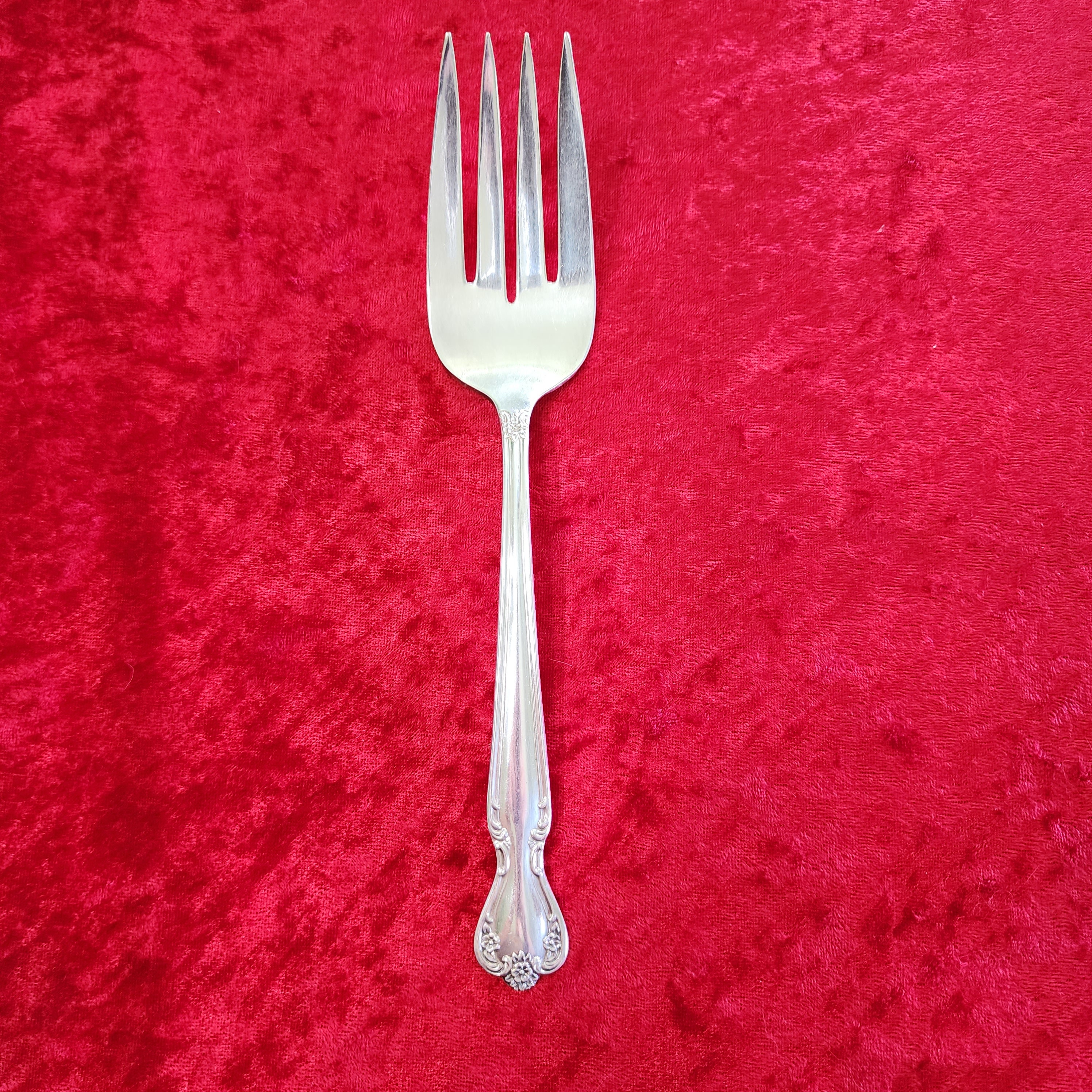 Vintage 1952 DAYBREAK Aka Elegant Lady Silverplate Large Meat Fork Wm ...