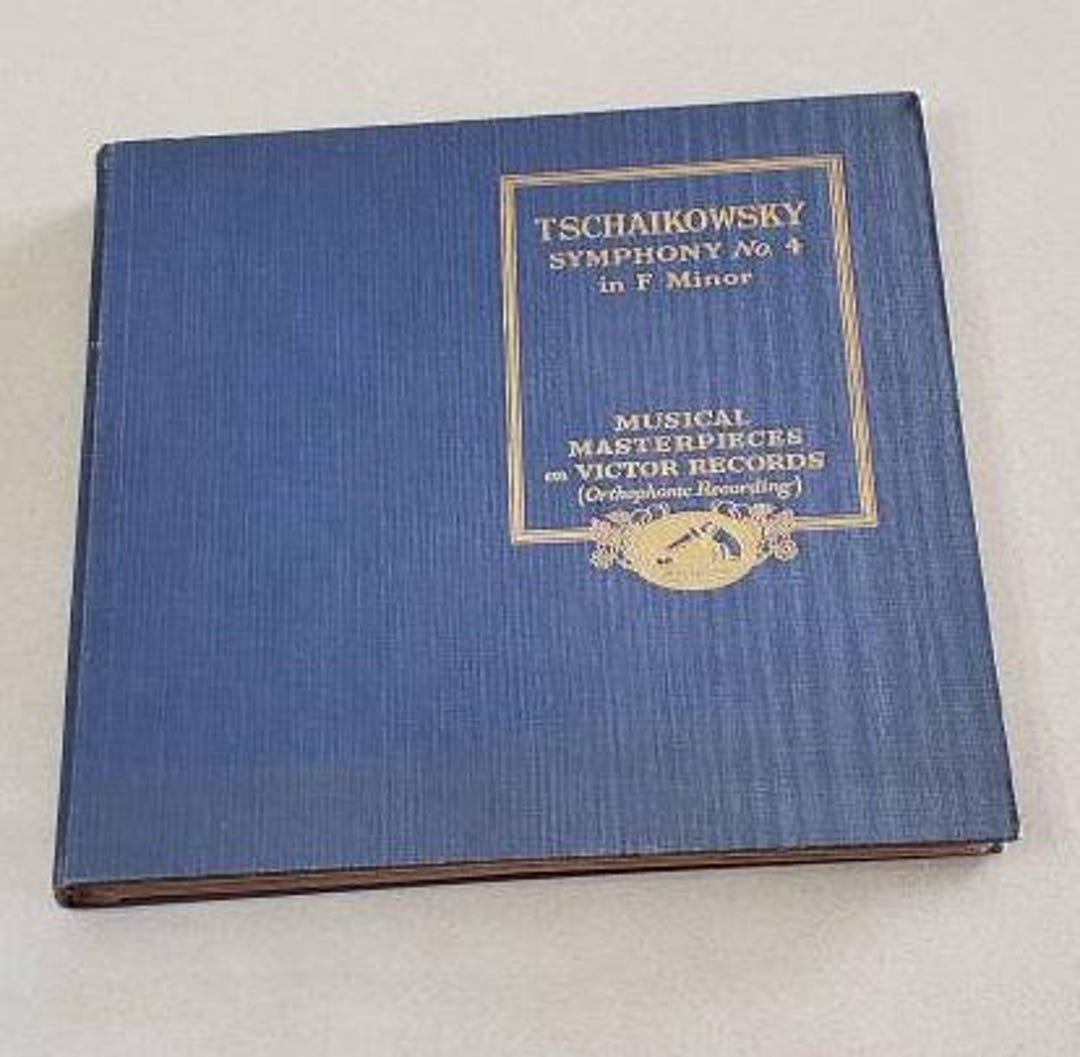 Vintage 5 Record Set by Victor Talking Records. Tschaikowsky Symphony ...