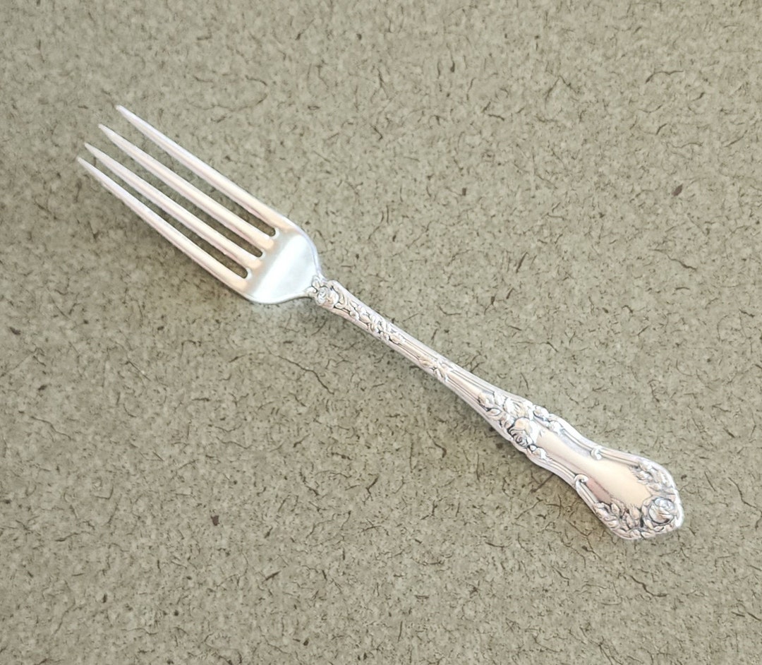 Antique 1906 ROSEMARY Silverplate Fork by Rockford Silverplate Co ...
