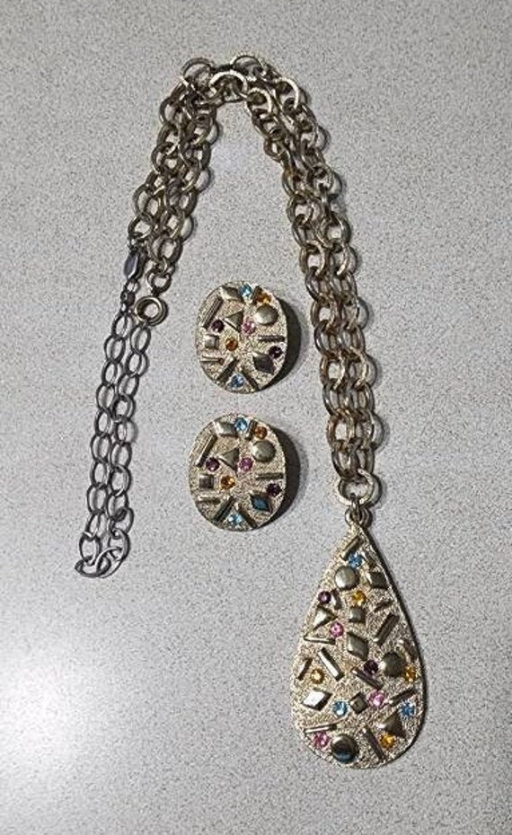 Vintage Sarah Coventry Sultana Necklace and Clip Earr… - Gem