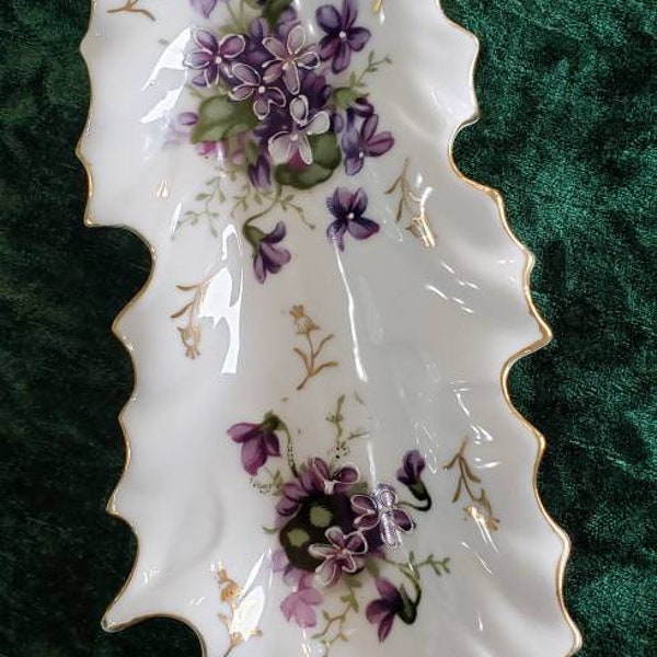 Vintage Violet Dish - Etsy