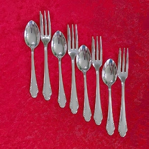 Vintage Dessert Set Silverplate 4 Place Settings. 4 Coffee Beverage ...