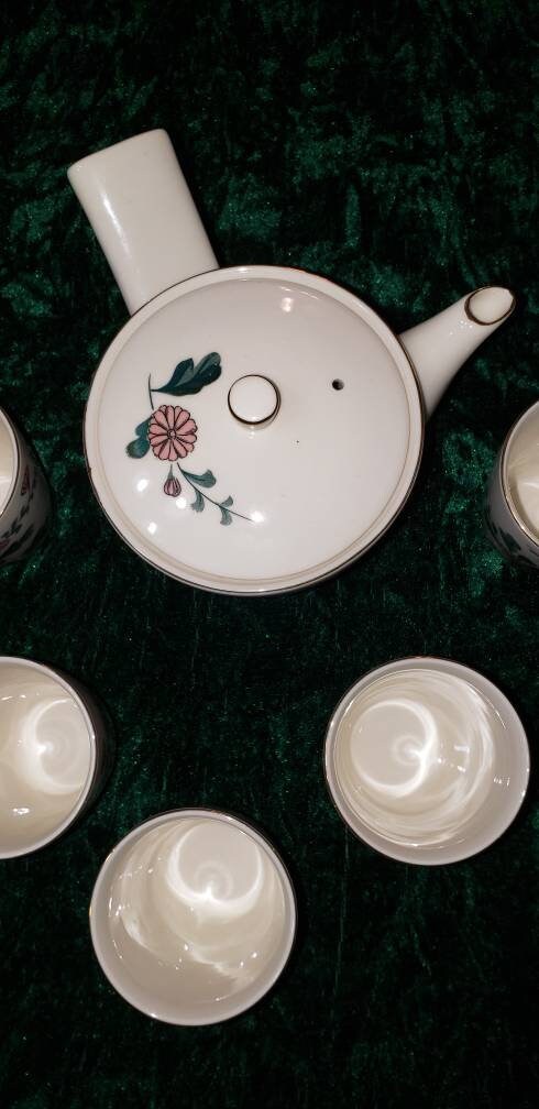 Rare RC Japan Mid Century Tea Set With Unusual Shape and Cups | Etsy