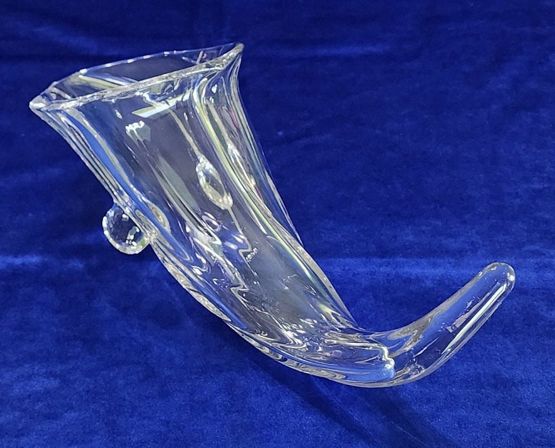 Vintage Cornucopia Horn of Plenty Art Glass Sanibel by Duncan and ...