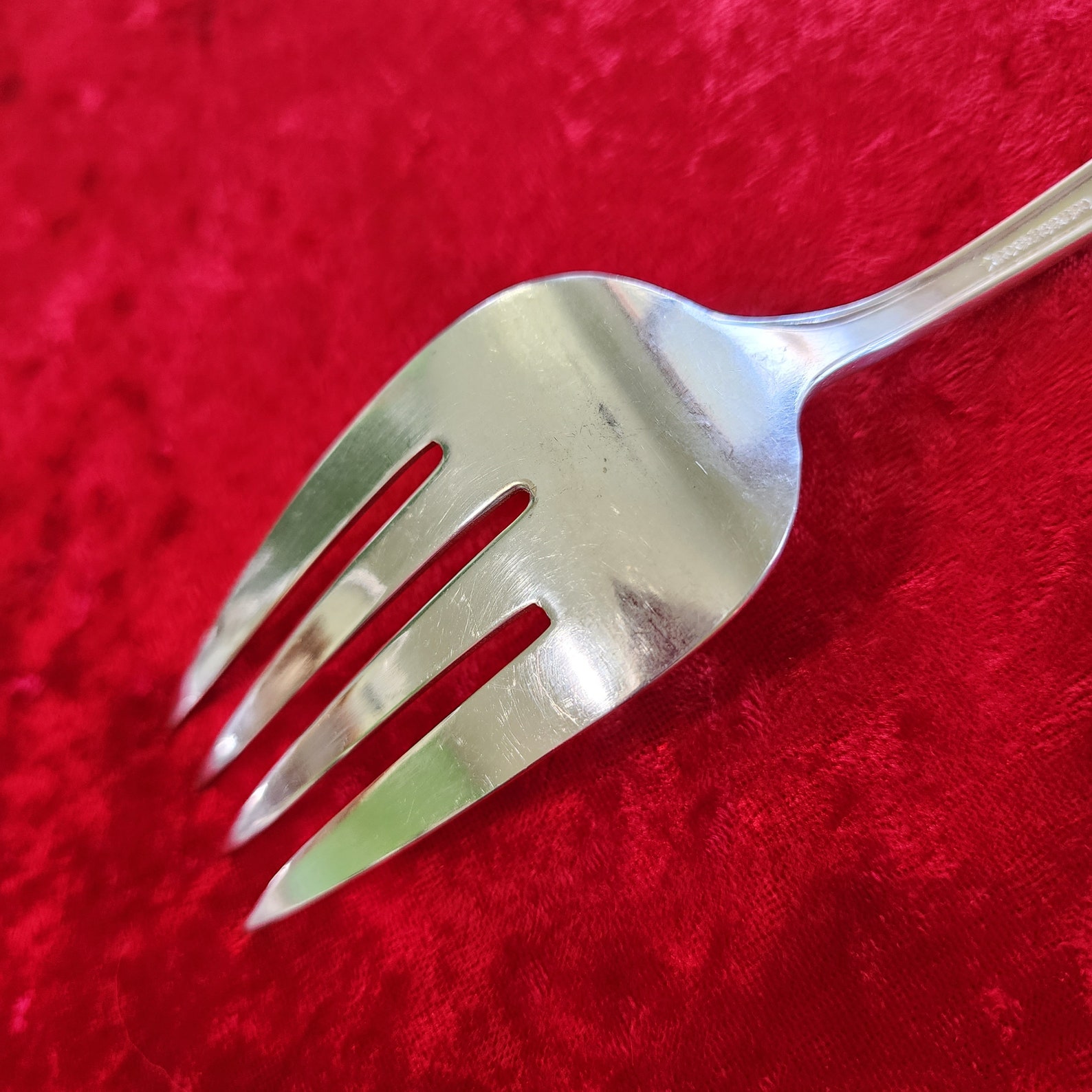 Vintage 1952 DAYBREAK Aka Elegant Lady Silverplate Large Meat Fork Wm ...