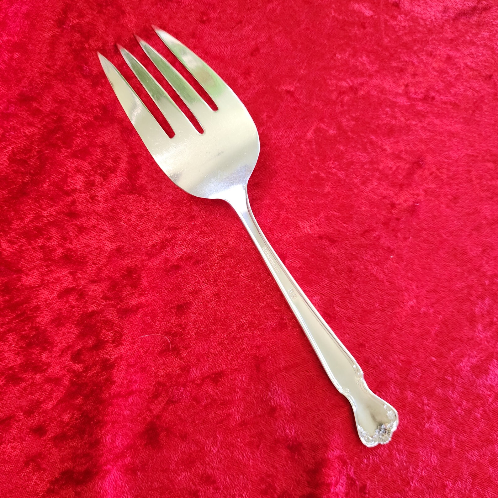 Vintage 1952 DAYBREAK Aka Elegant Lady Silverplate Large Meat Fork Wm ...