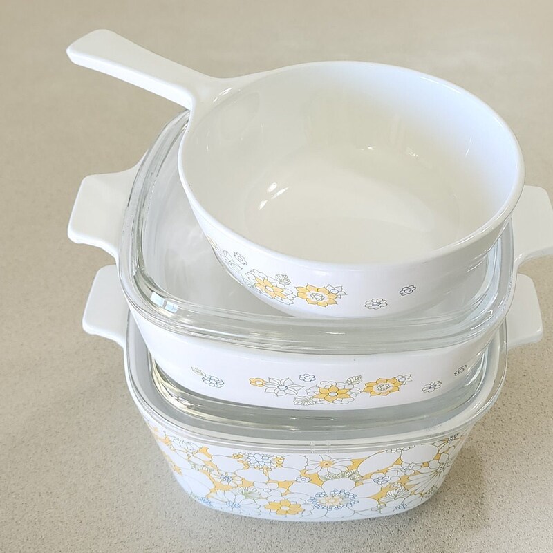 Yellow Corning Ware - Etsy