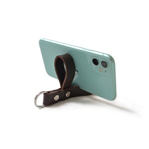 Leather Keychain With Phone Stand - Etsy