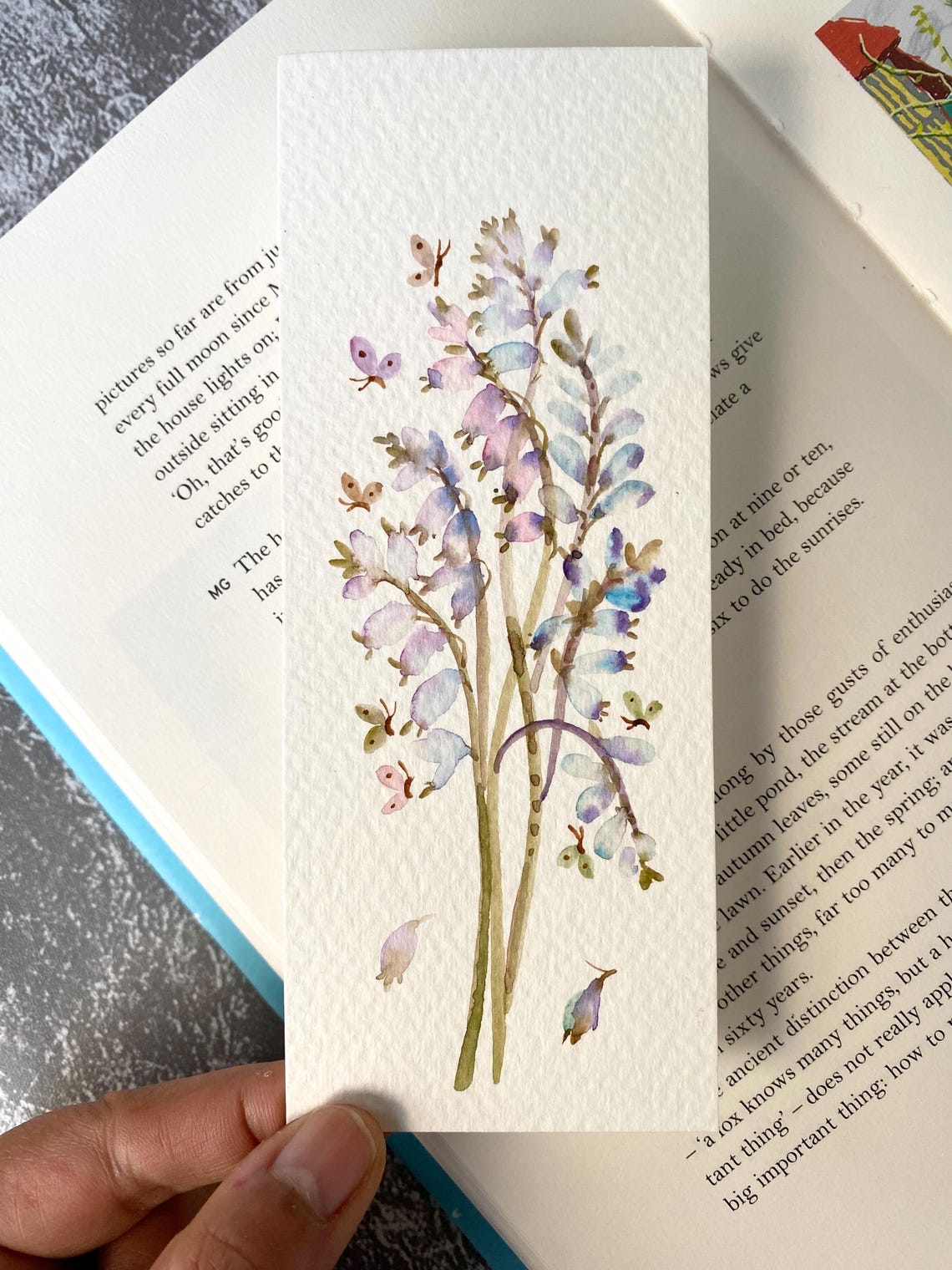 Spring Delight Bookmarks, Original Watercolor Painting, Set of 2, Size ...