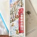 Winter and Telephone Booth Bookmarks, Original Watercolor Painting, Set ...