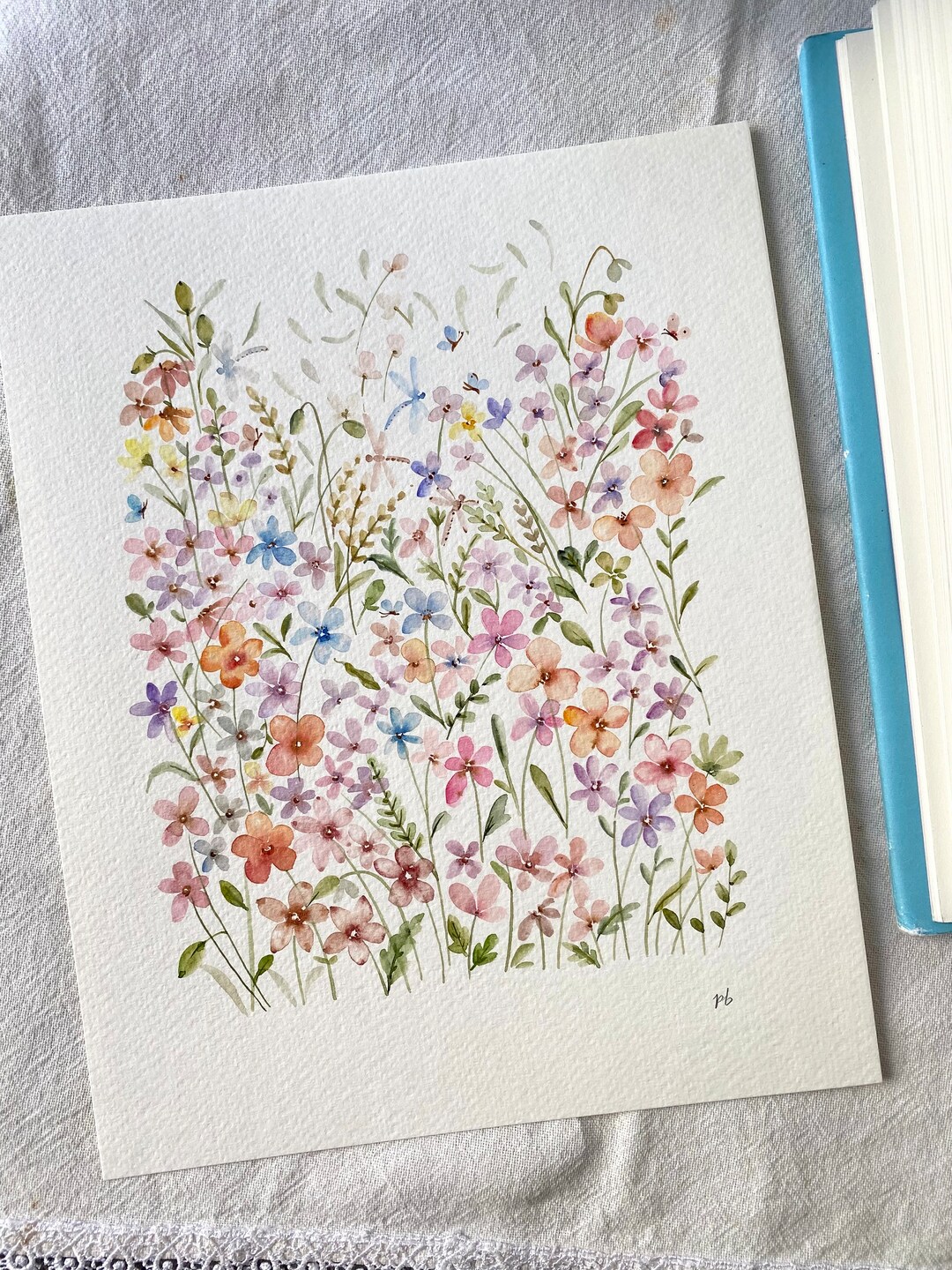 Delightful Spring, Original Hand Painted, Watercolour Art, Not a Print ...