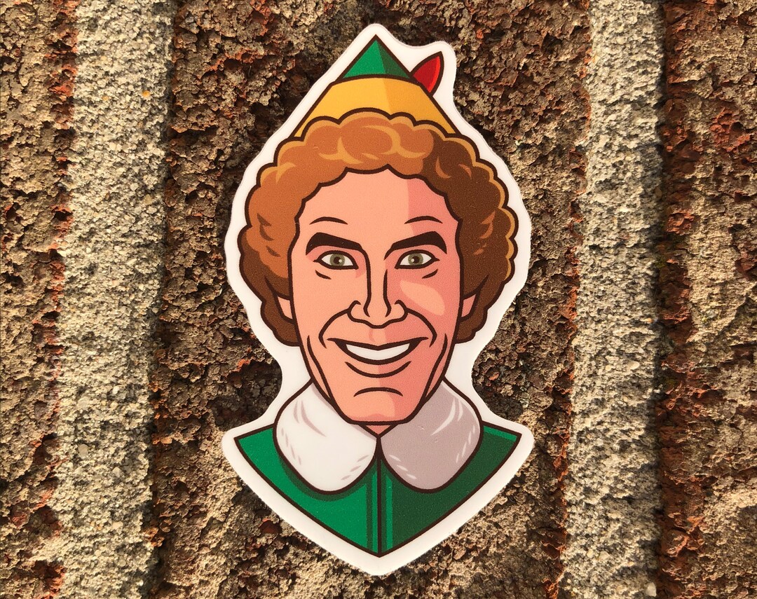 Elf Will Ferrell Christmas Sticker - Etsy
