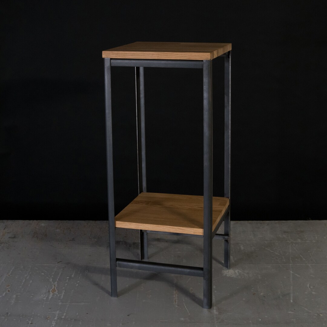 NOX Tall 2 Tier Metal Display Stand With Wood Top Modern Two - Etsy UK