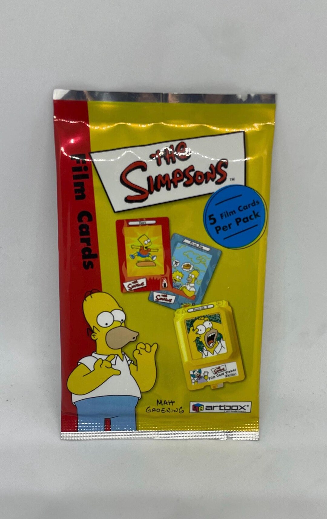 The Simpsons SEALED PACK Never Opened Film Cards Artbox Collectible ...
