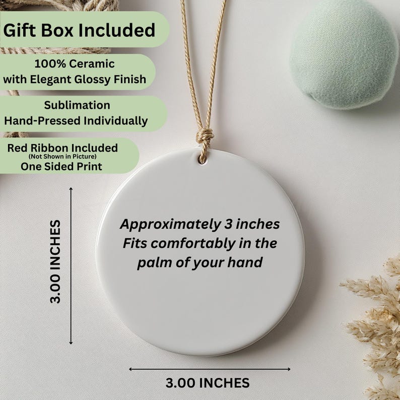 First Christmas as Grandparents: 2026 Holiday Ornament (ceramic) With ...