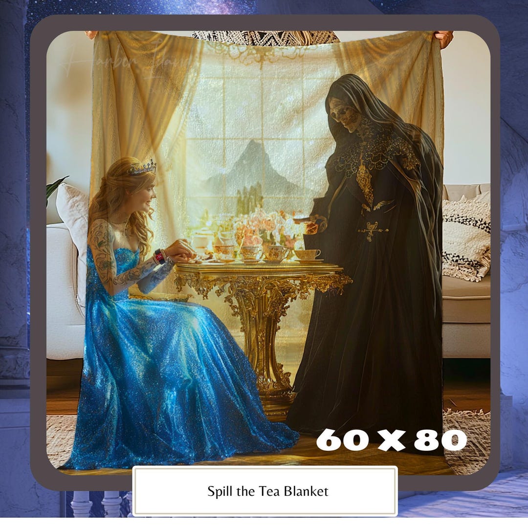 ACOTAR Throw Blanket: High Lady of the Night Court - Soft Velveteen - Etsy