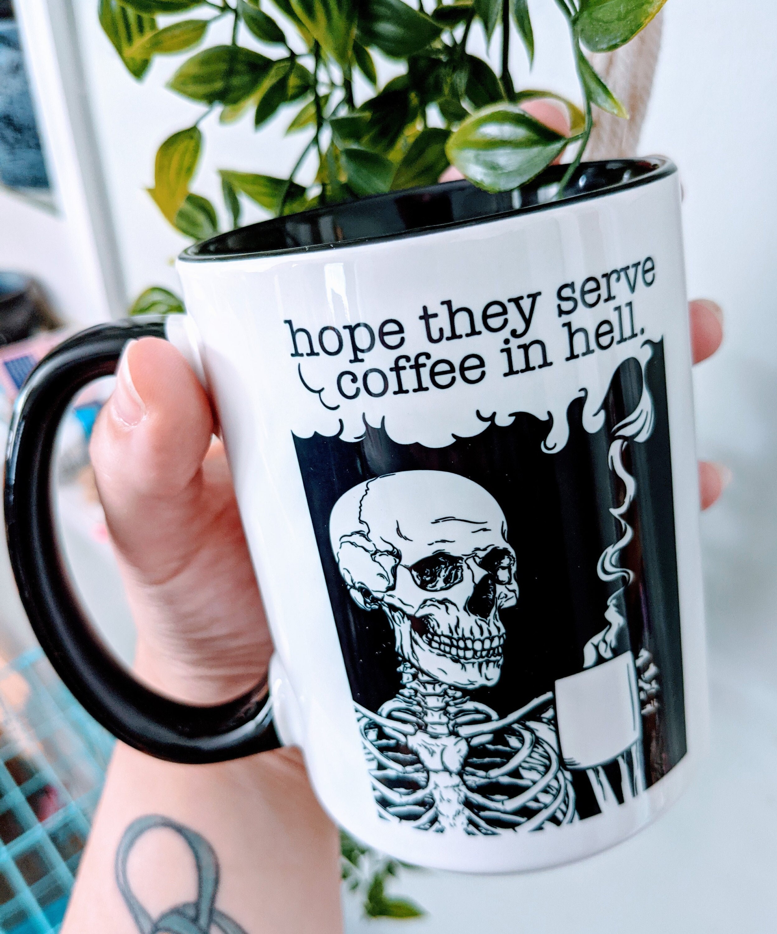 Hope They Serve Coffee in Hell Dark Humor Funny Saying | Etsy