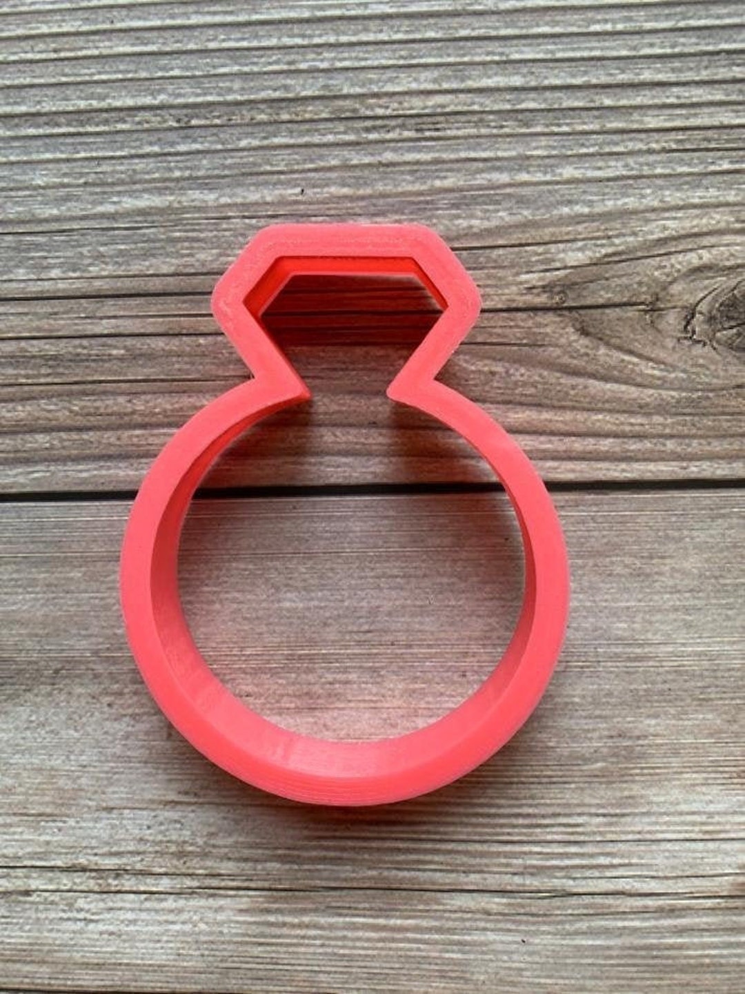 Diamond Ring Cookie Cutter, Diamond Ring Fondant Cutter, Diamond Ring ...