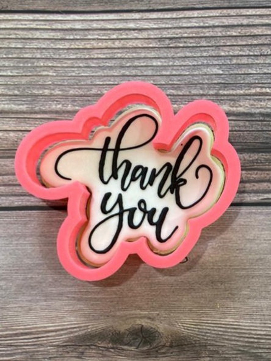 Thank You Cookie Cutter Thank You Fondant Cutter Thank You Clay Cutter Etsy