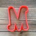 Classic M Cookie Cutter, Classic M Fondant Cutter, Classic M Clay ...