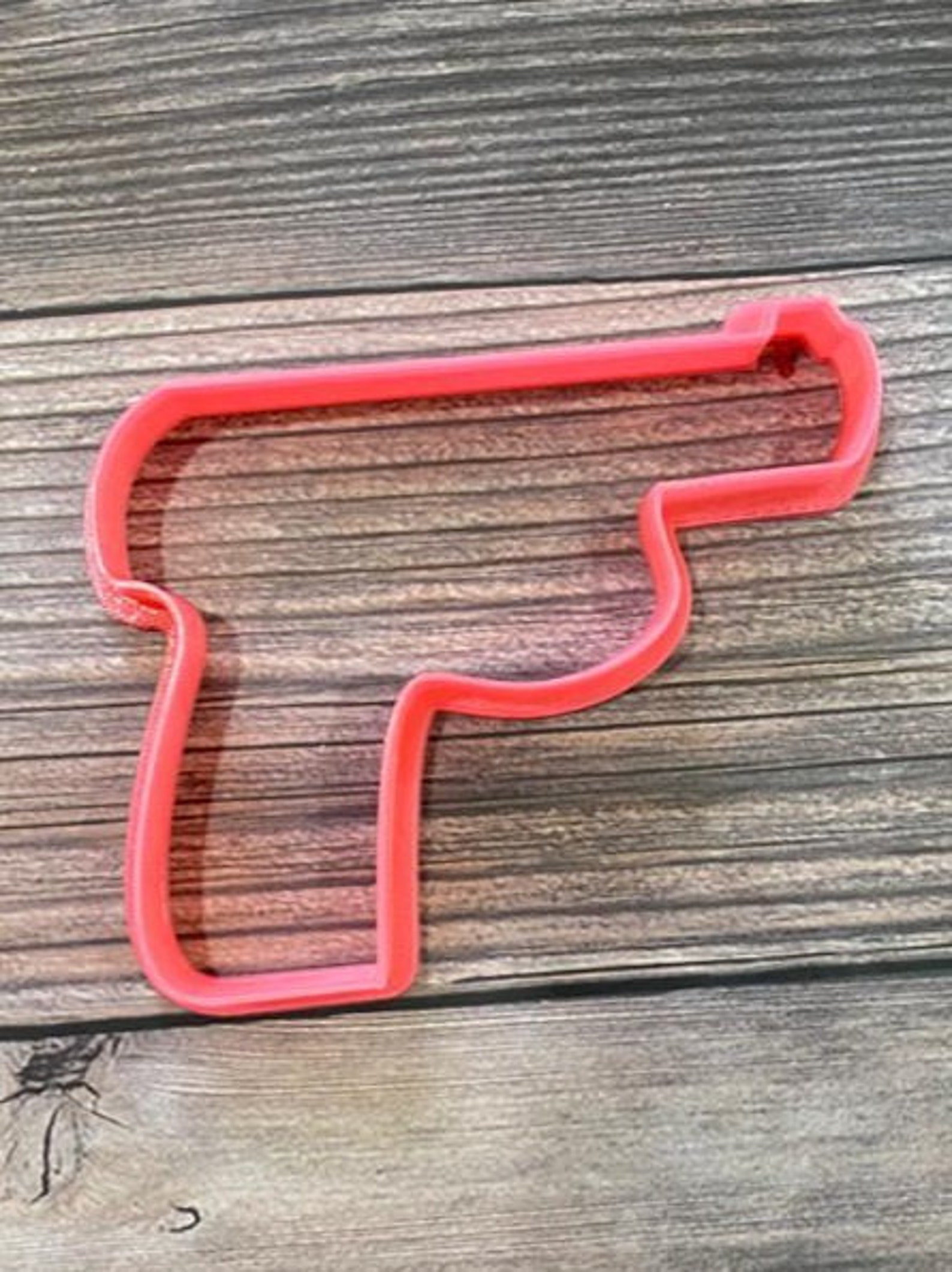 Police Gun Cookie Cutter, Police Gun Fondant Cutter, Police Gun Clay ...