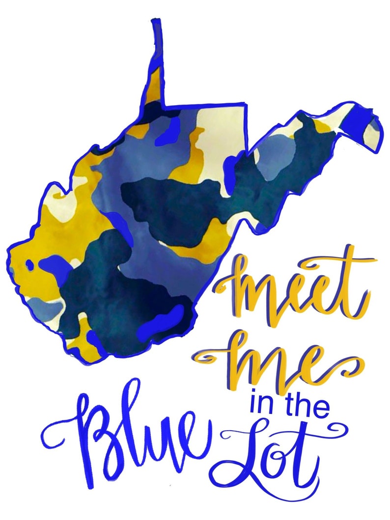 Handlettered WV Digital Downlad- WV Sublimation/dtf Design- Country ...