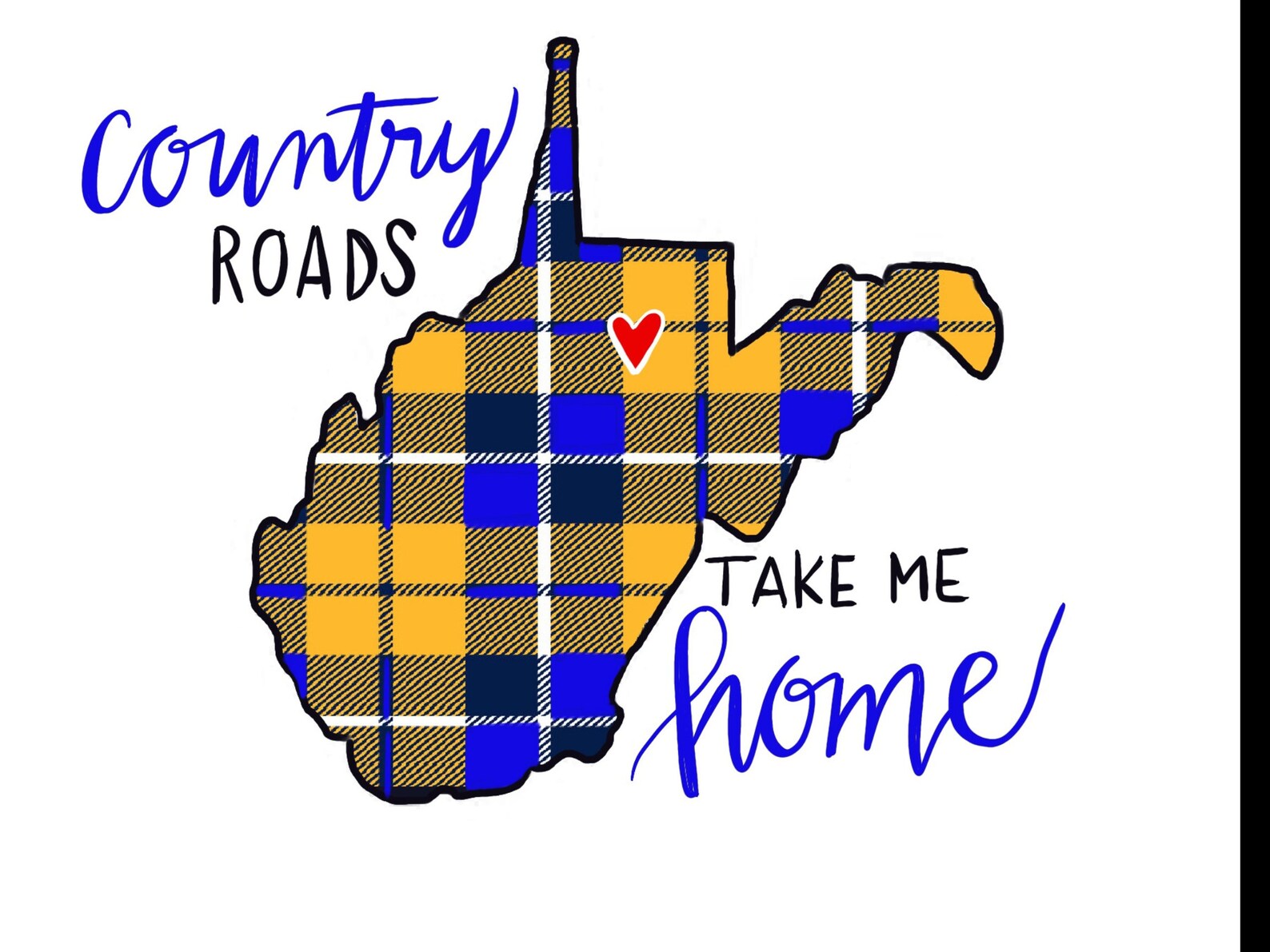 Handlettered WV Digital Downlad WV Sublimation Design - Etsy