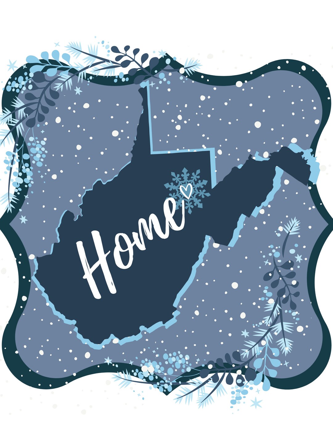 Handlettered WV Digital Downlad- WV Sublimation Design- Country Roads ...