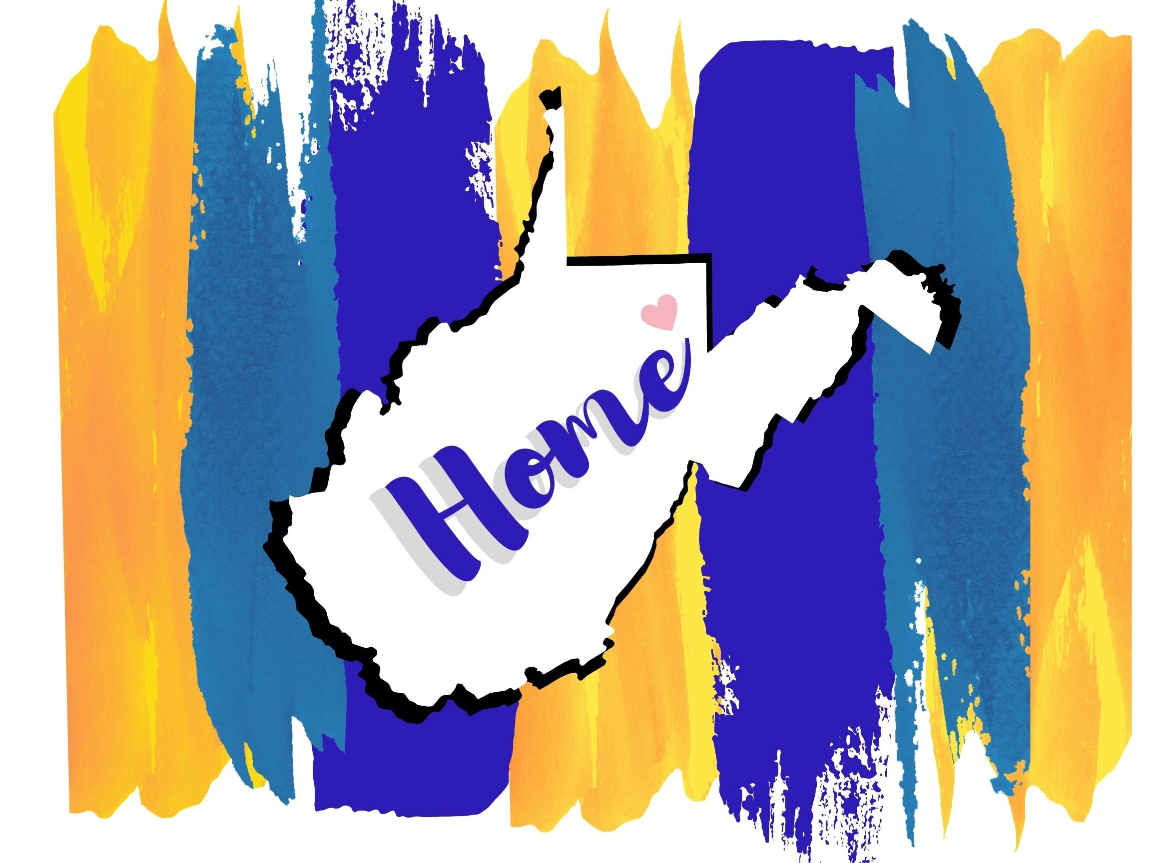 Handlettered WV Digital Downlad WV Sublimation Design - Etsy