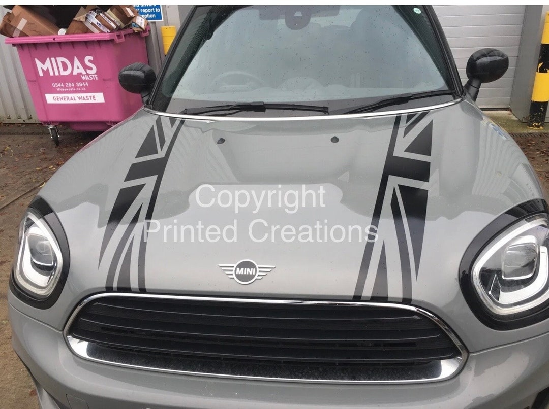 Mini Countryman / Paceman Union Jack Bonnet Stripes Mini Cooper / S R60 ...