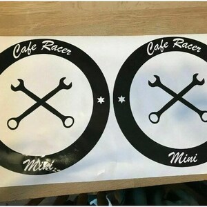 Cafe Racer Mini / Cooper / Racing Decals / Graphics / Stickers / Coffee ...