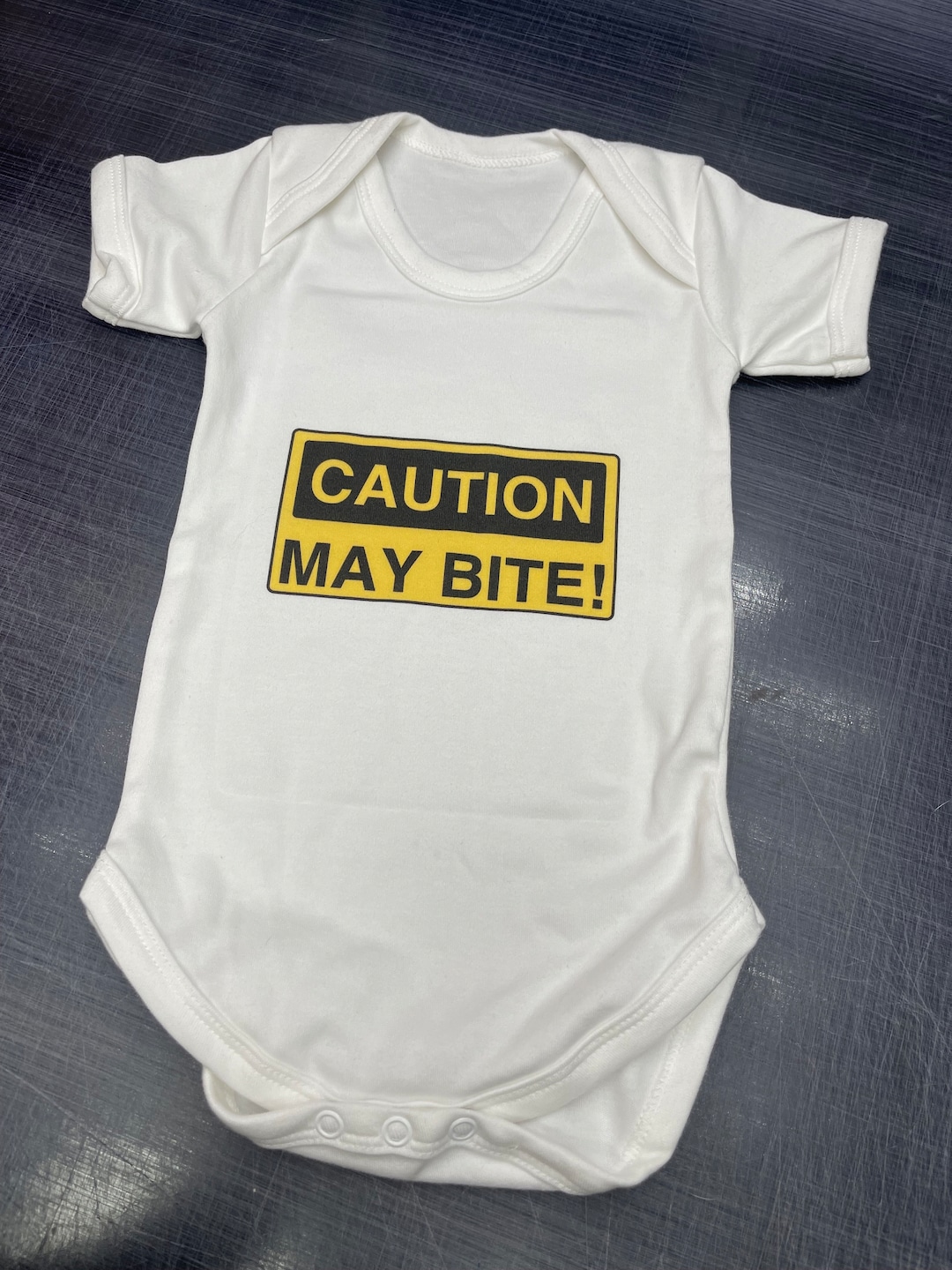 Funny Baby Grow / Cute Gift Idea for Baby Shower “caution, May Bite ...