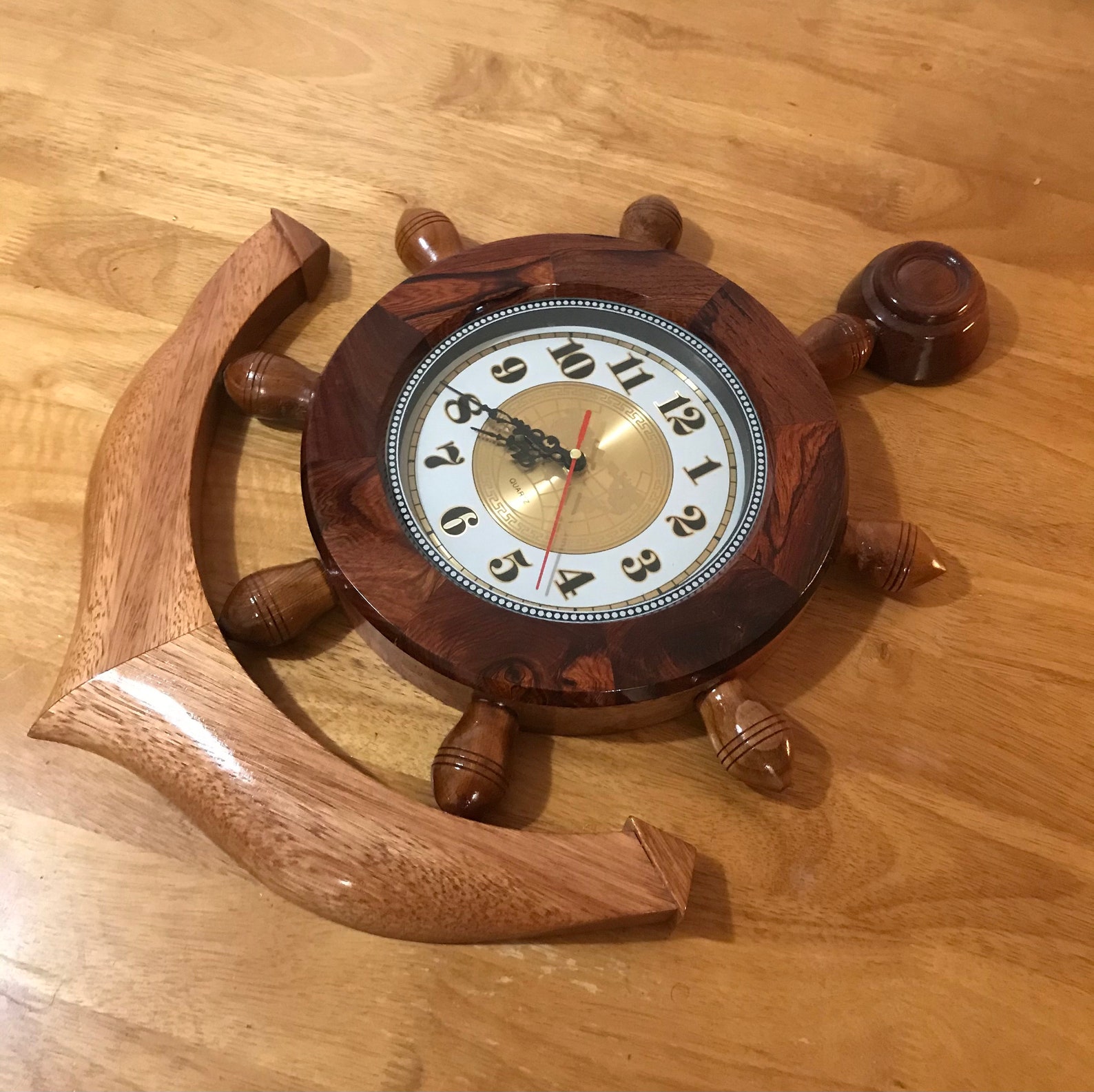 Pirate Clock Décor Wall Beach Clock Pirate Wall Décor | Etsy
