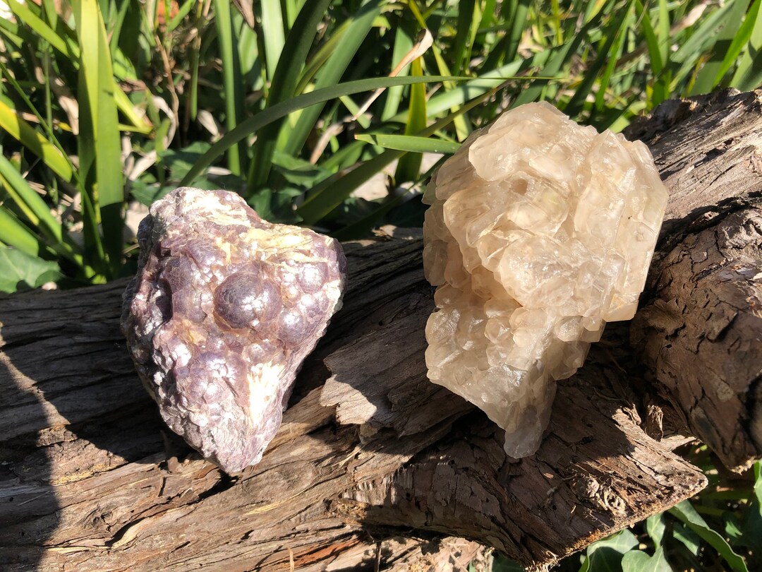 Botryoidal Lepidolite, Smoky Quartz Elestial, Lodolite and Iron ...