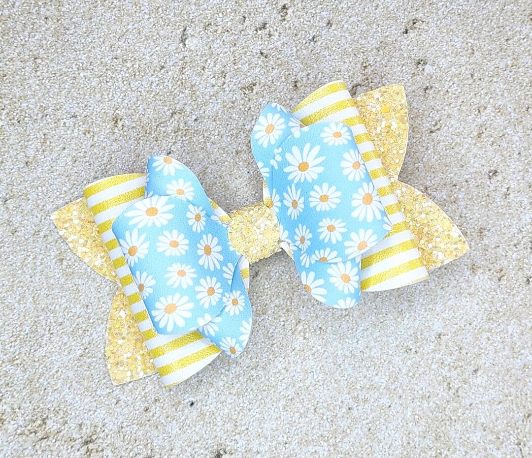 Wholesale Girls Hair Bow, Daisy Bow, Summer Hair Bows, Daisy Flower ...